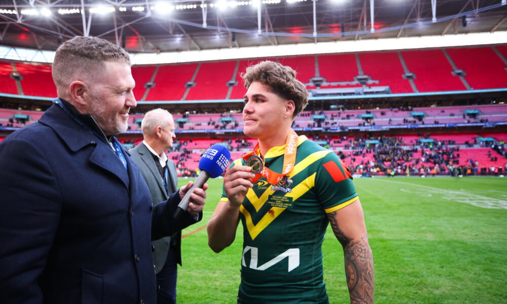 Man of the Match Reece Walsh reacts after ‘surreal’ first Ashes Test ...