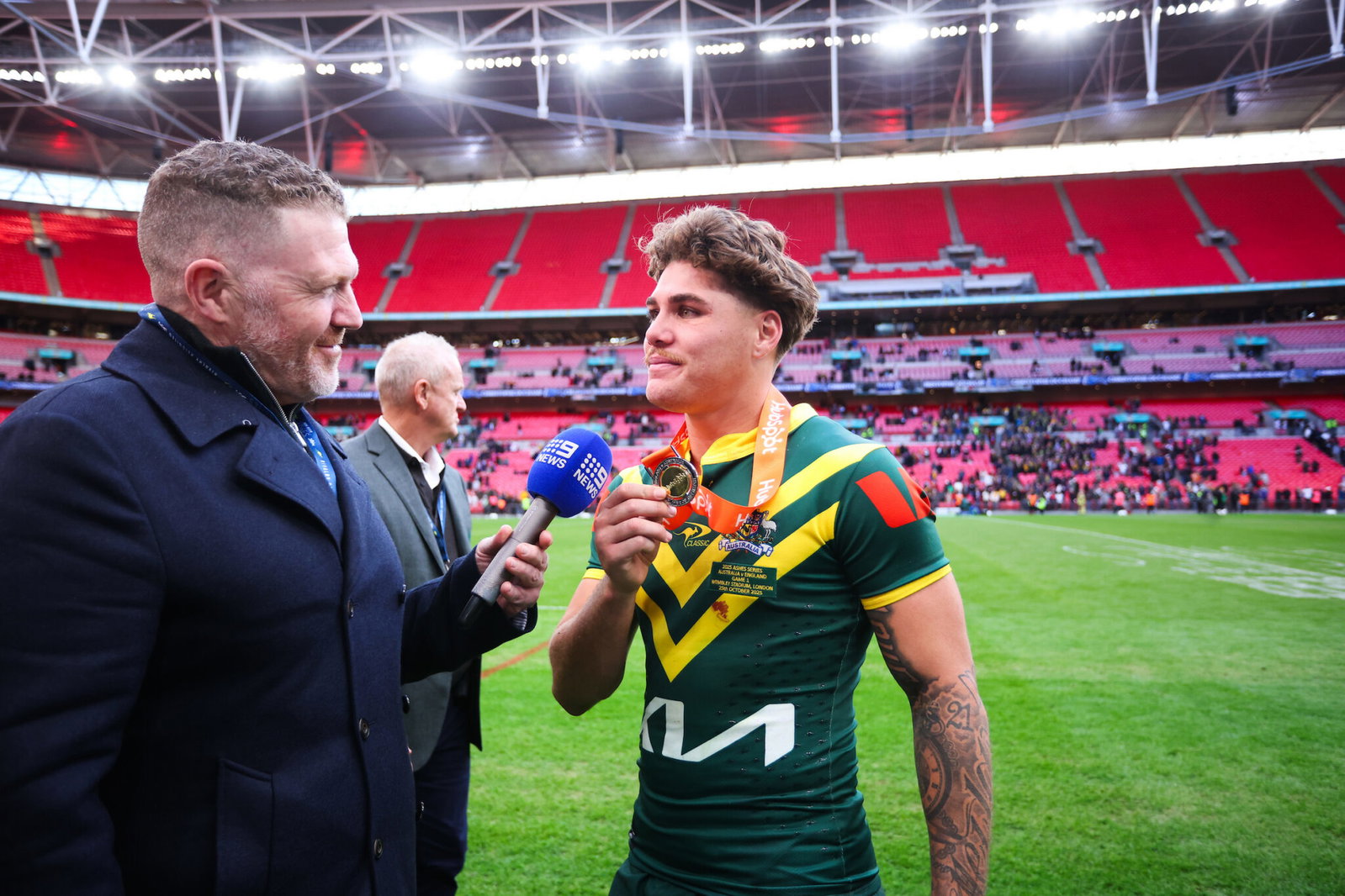 Man of the Match Reece Walsh reacts after ‘surreal’ first Ashes Test ...